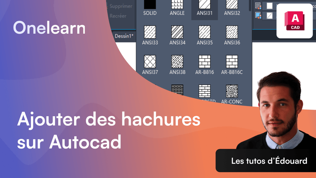 Comment ajouter des hachures sur autocad